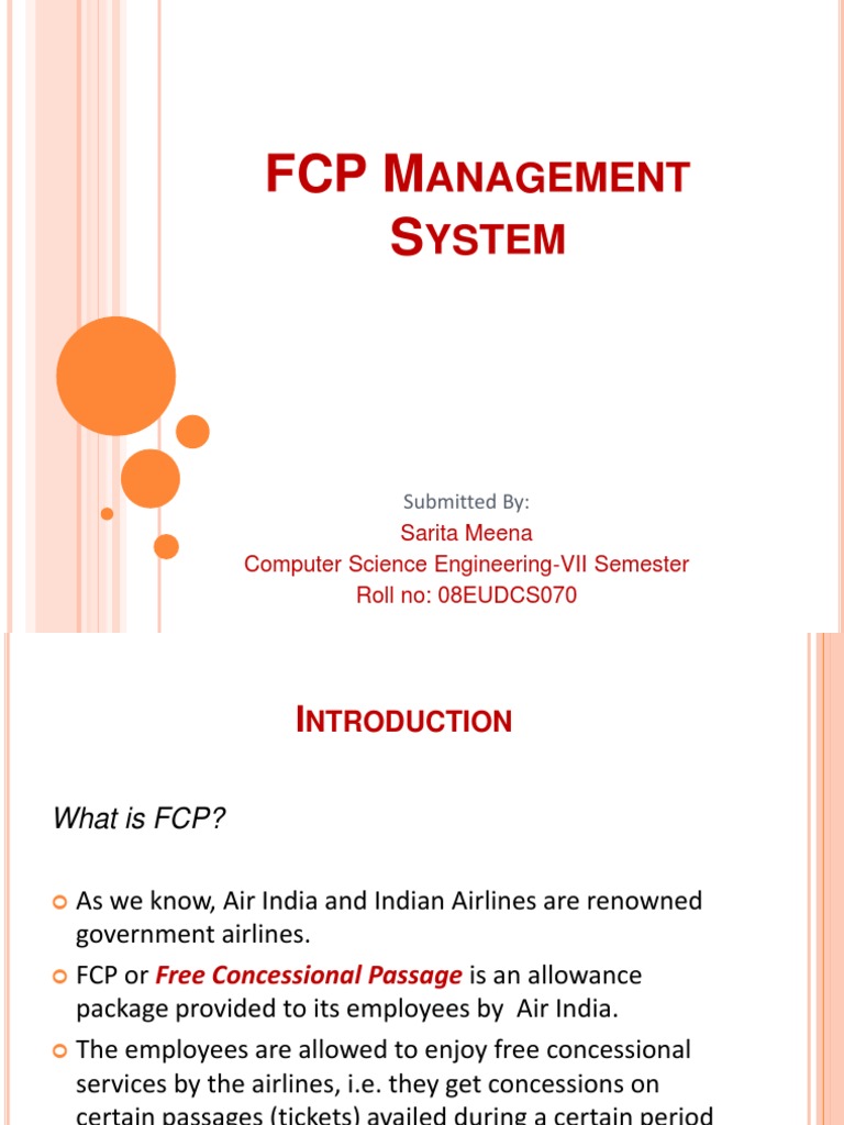 FCP Management System | PDF | Databases | Information Technology Management