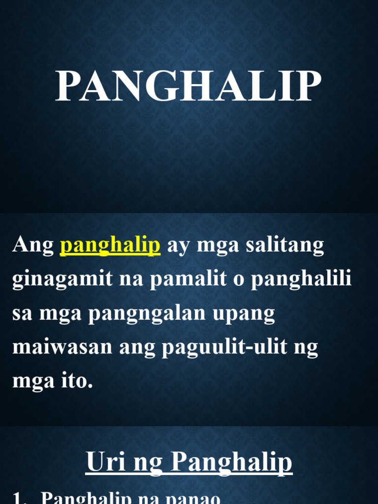 Panghalip | PDF