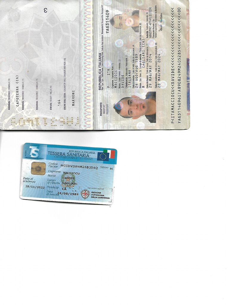 Passaporto-Cf Davide Macciocu | PDF