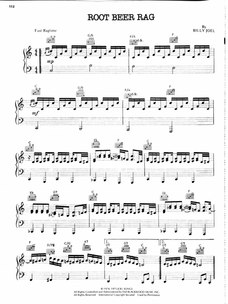 Root Beer Rag | PDF
