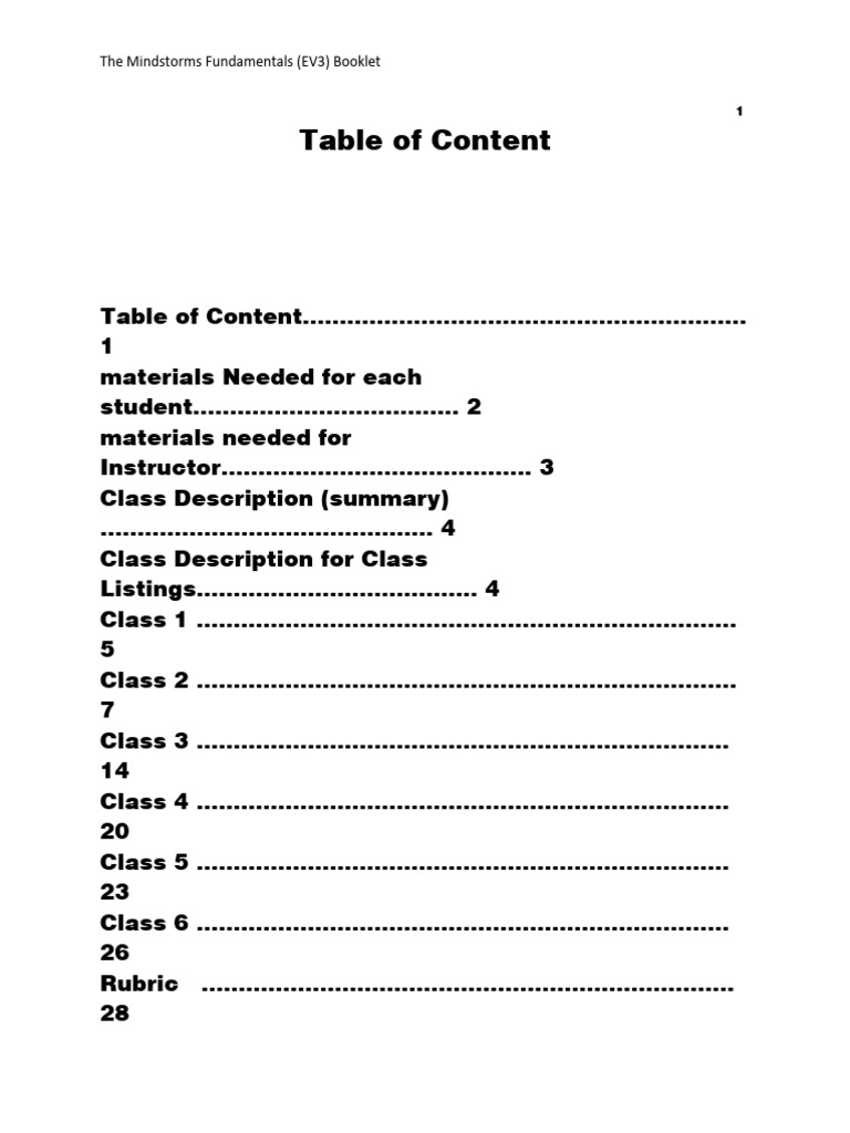 Lego Booklet | PDF | Computing | Computer Engineering