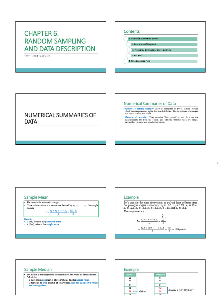 Chapter6 - Descriptive Statistics | PDF
