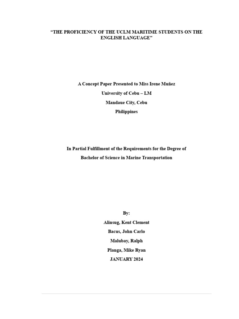 Concept Paper | PDF | Second Language Acquisition | Language Acquisition Concept Paper | PDF | Second Language Acquisition | Language Acquisition