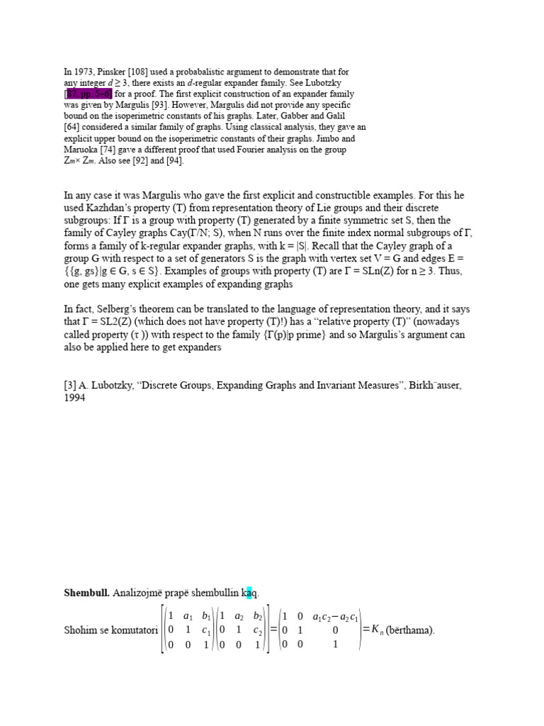 Expander Graphs and Finite Fields Overview | PDF | Teaching Methods ...