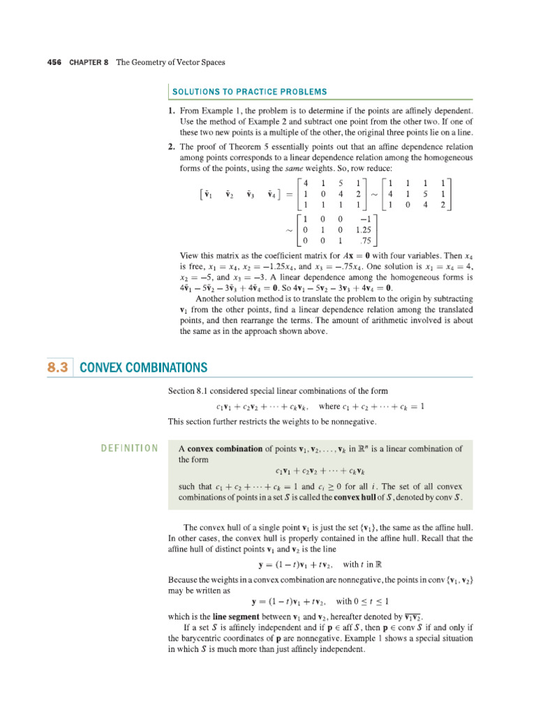 Convex Sets (Unit-2) | PDF