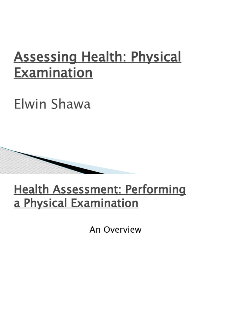 Health Assessment Generic | PDF