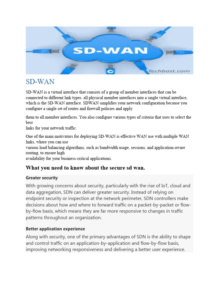 Sdwan | PDF | Computer Network | Firewall (Computing)