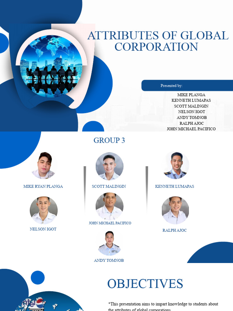 Group-3 Attributes of Global Corporations | PDF | Globalization ...