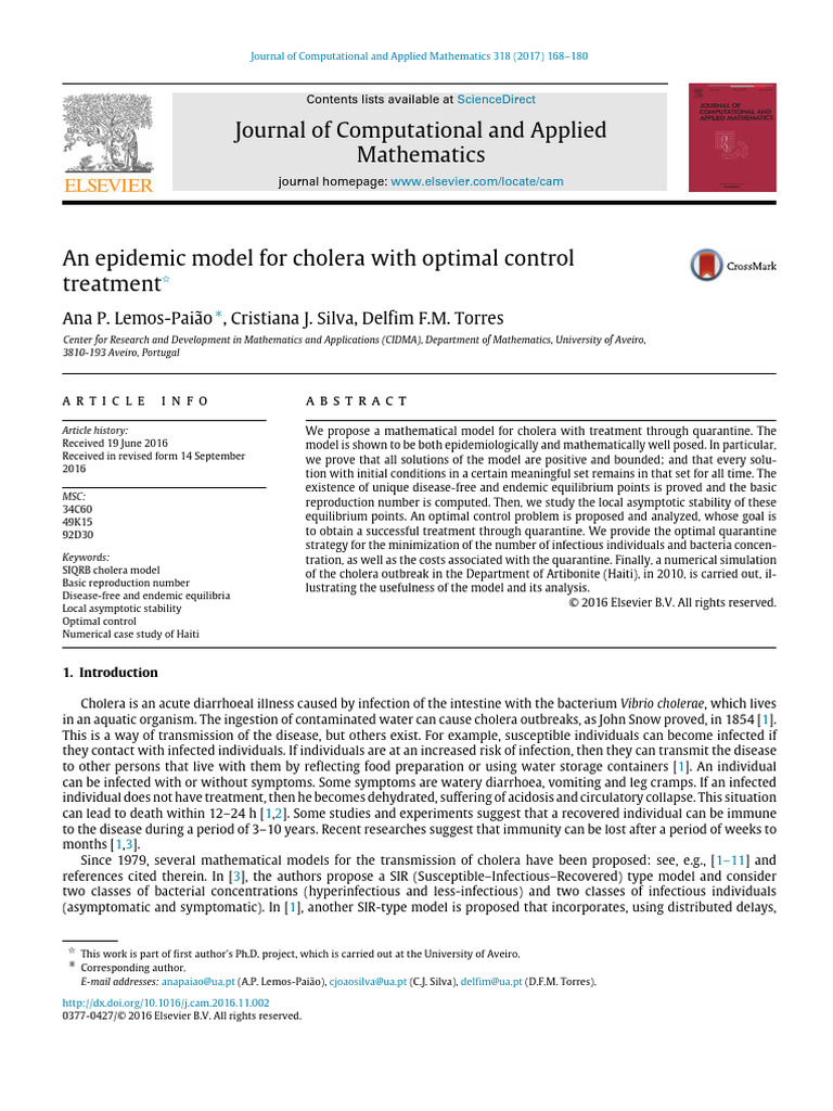 Lemos-Paiao Silva Torres-CAM | PDF | Infection | Mathematical Optimization