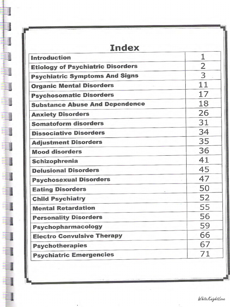 Psychiatry-Dr.M.Mostafa Note | PDF