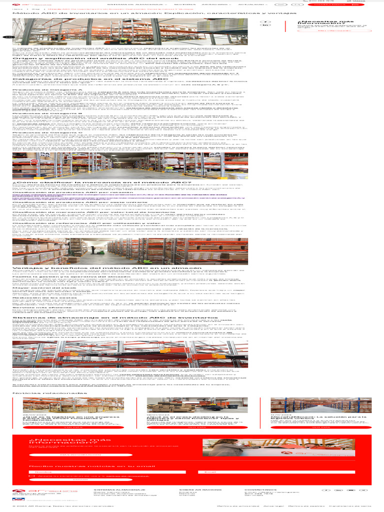 Método ABC de Inventarios en Un Almacén - Explicación, Características ...