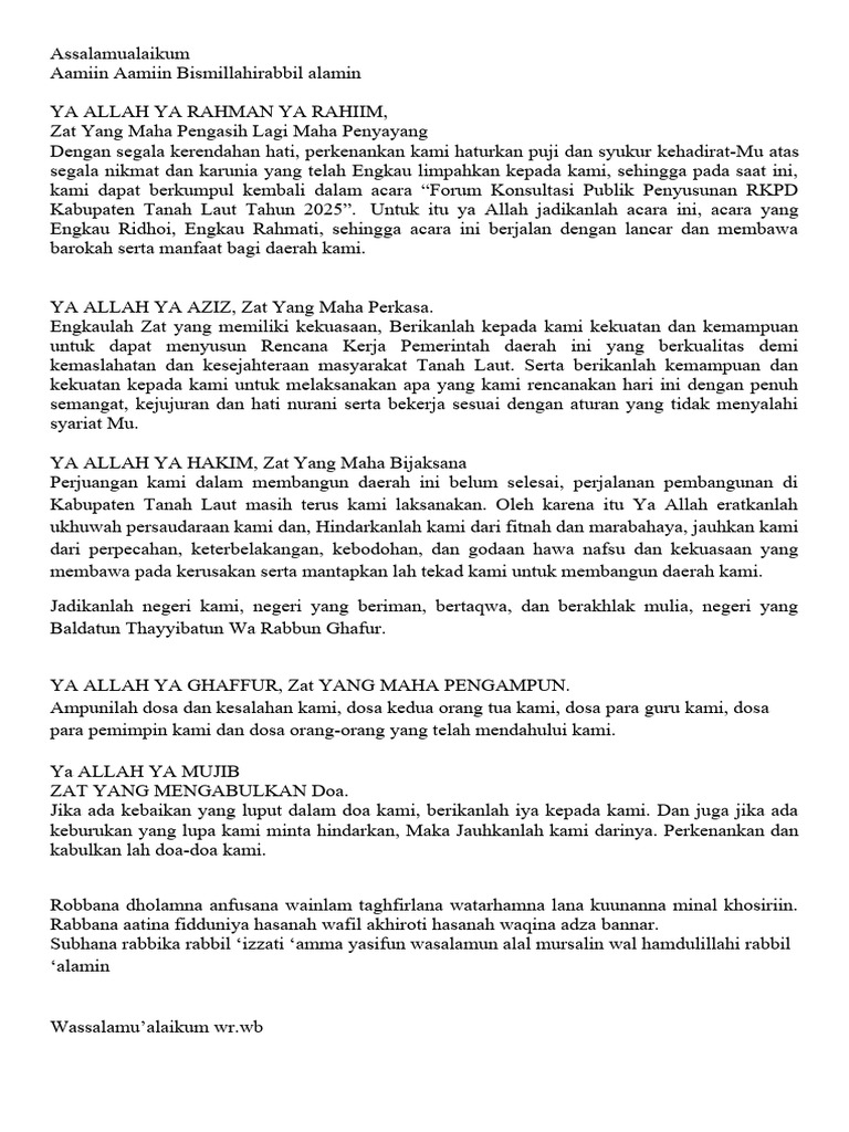 Doa 1 | PDF | Pengembangan Diri | Agama & Spiritualitas