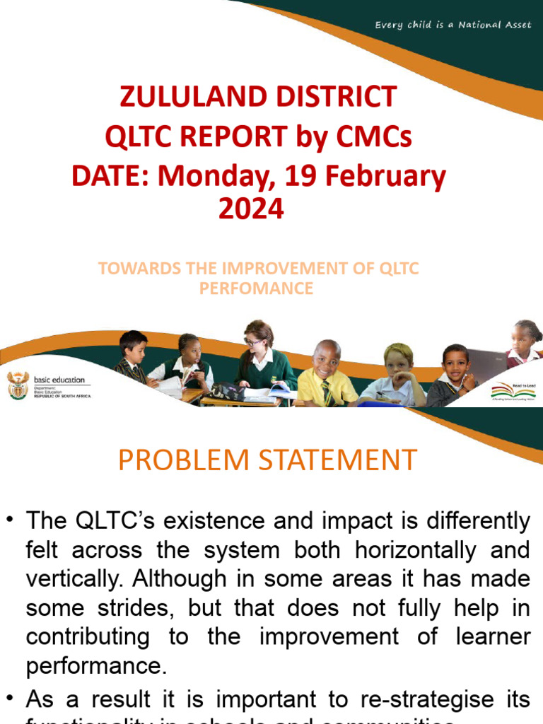 Zululand QLTC Reporting Template Quarter 3 2023 | PDF | Classroom