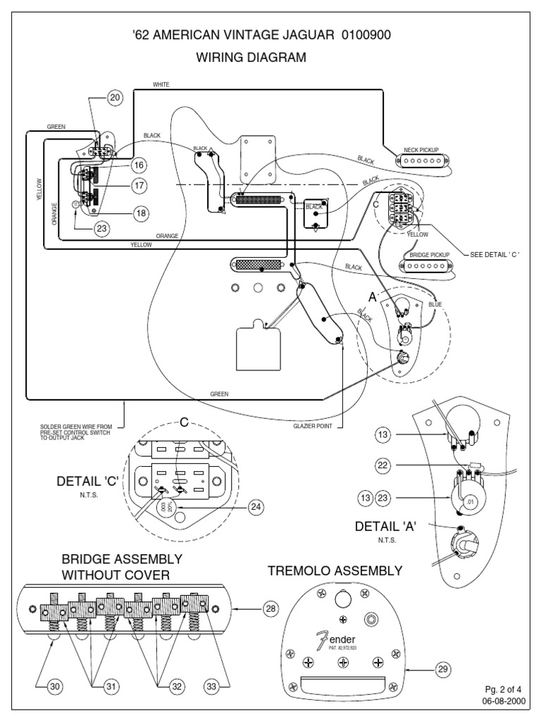 Jaguar Wiring Diagram Overview | PDF | Guitar Family Instruments ...