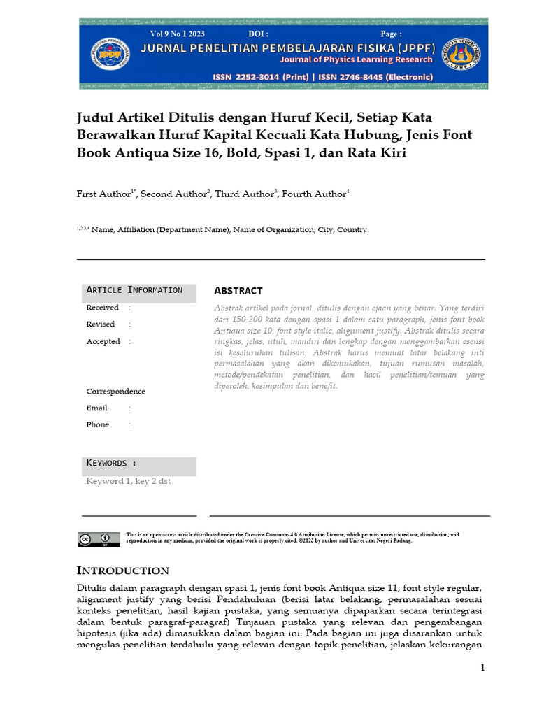 Template JPPF 2023 Rev 2 | PDF