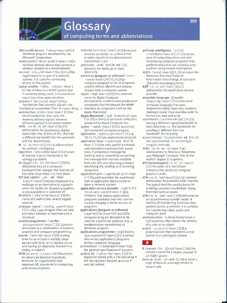 Glossary - English For Information Technology-2 | PDF | Bit | Computer ...