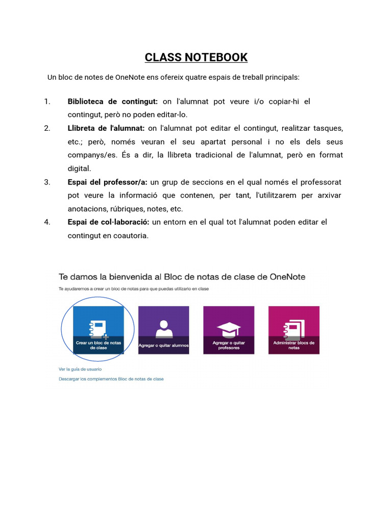 Activitat Class Notebook | PDF