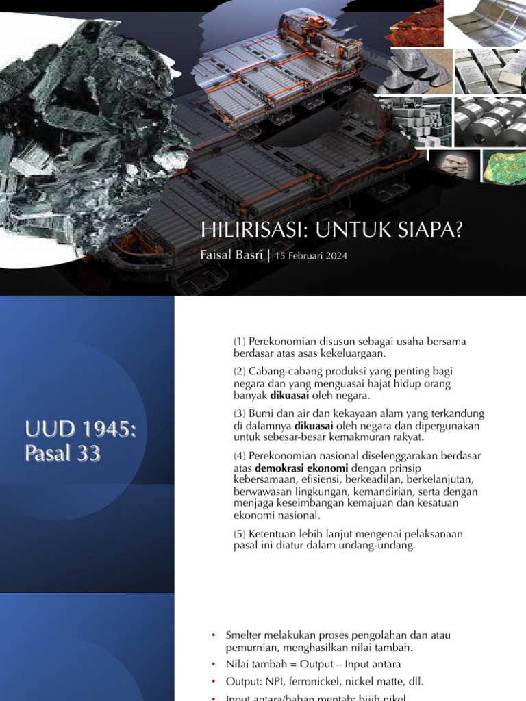 Hilirisasi Nikel: Dampak dan Tantangan | PDF