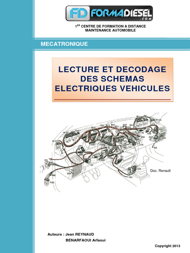 Lecture Et Decodage Des Schemas Electriques Vehicules | PDF