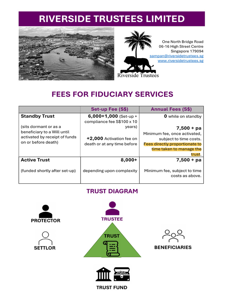 Trust Fees & Diagram (SGD) | PDF