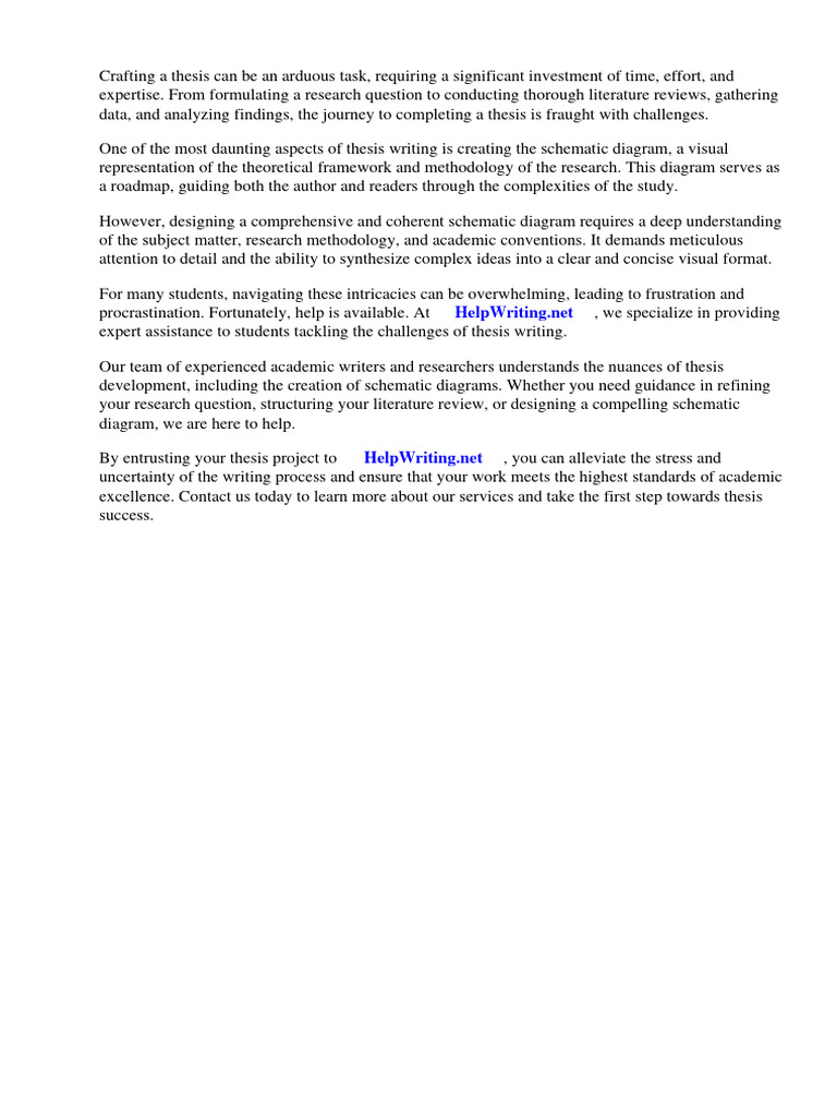 Thesis Schematic Diagram Sample | PDF