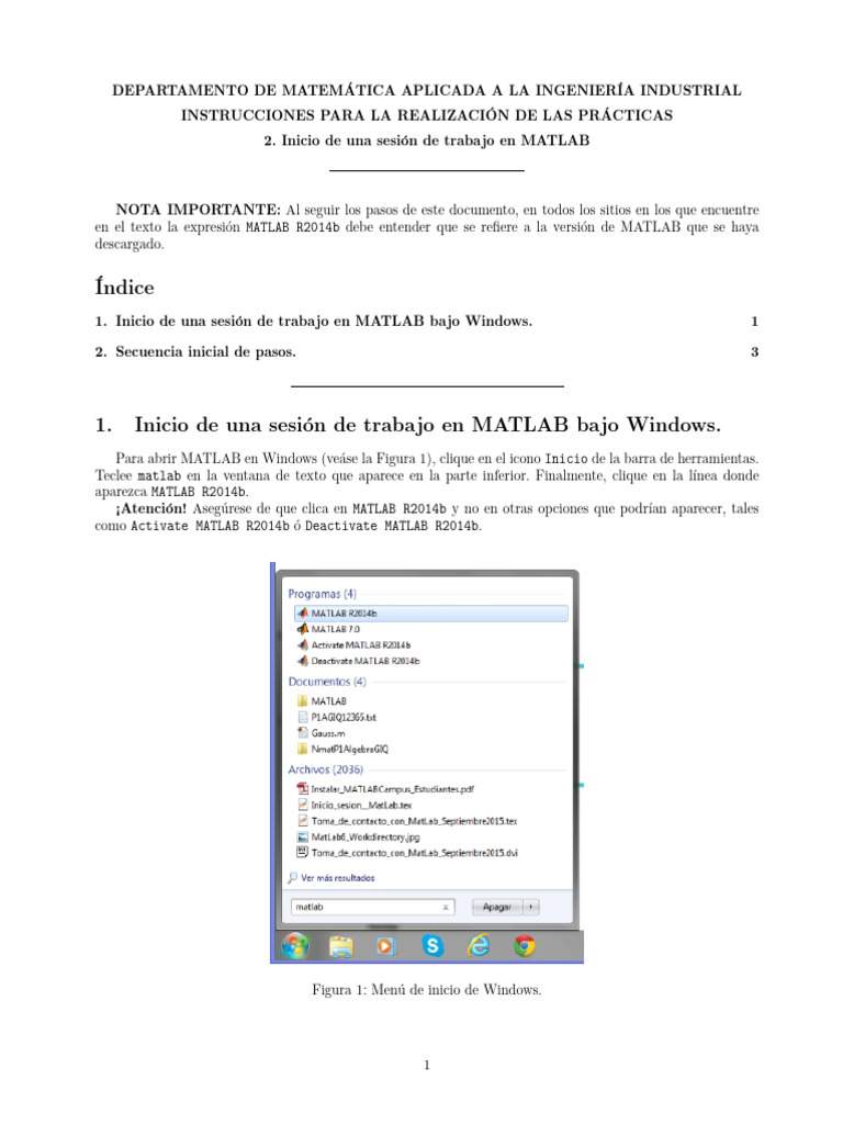 2 Inicio Sesion MATLAB | Descargar gratis PDF | Ventana (informática ...