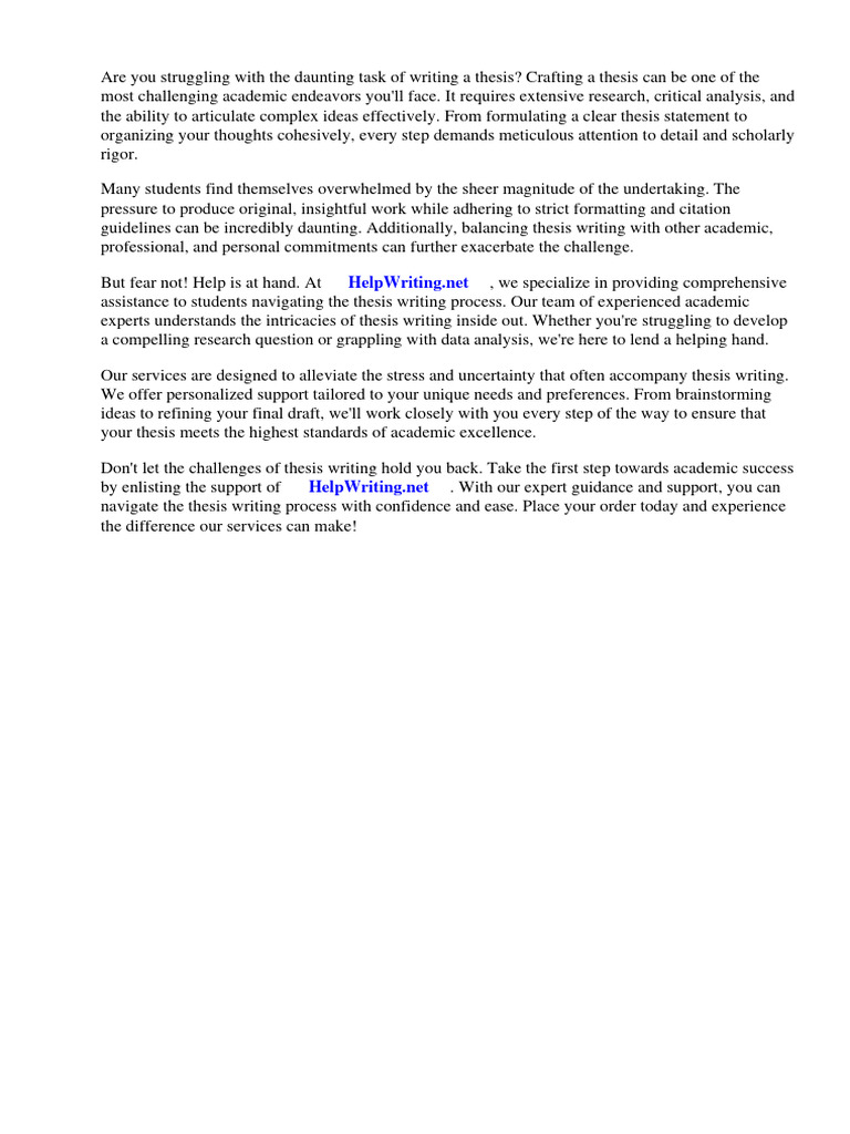 Thesis Writing Lesson Plans | Download Free PDF | Essays | Thesis