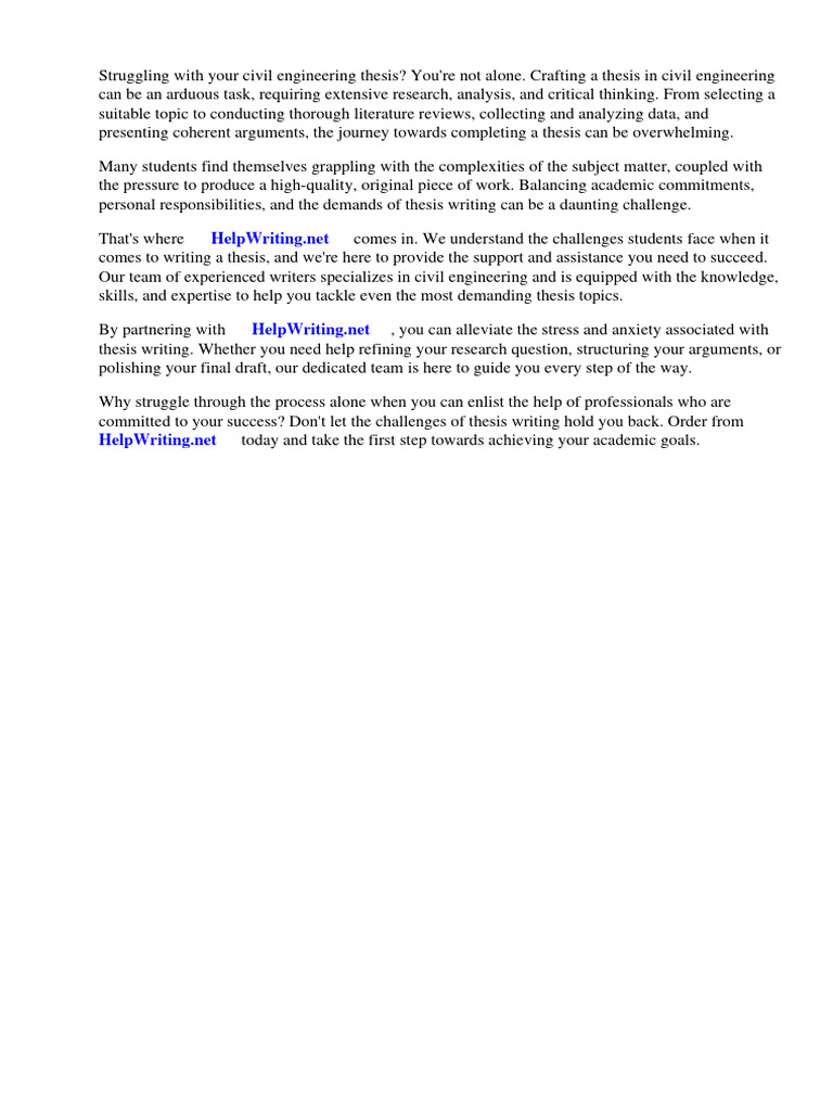 Civil Engineering Thesis Titles PDF | PDF