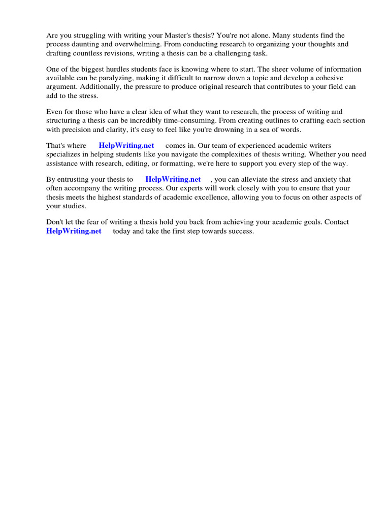 How To Write A Masters Thesis Bui Pdf Pdf Thesis Energy Conservation