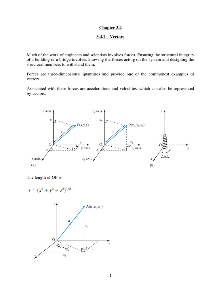 Chapter 3.4, Vectors | Download Free PDF | Euclidean Vector | Force