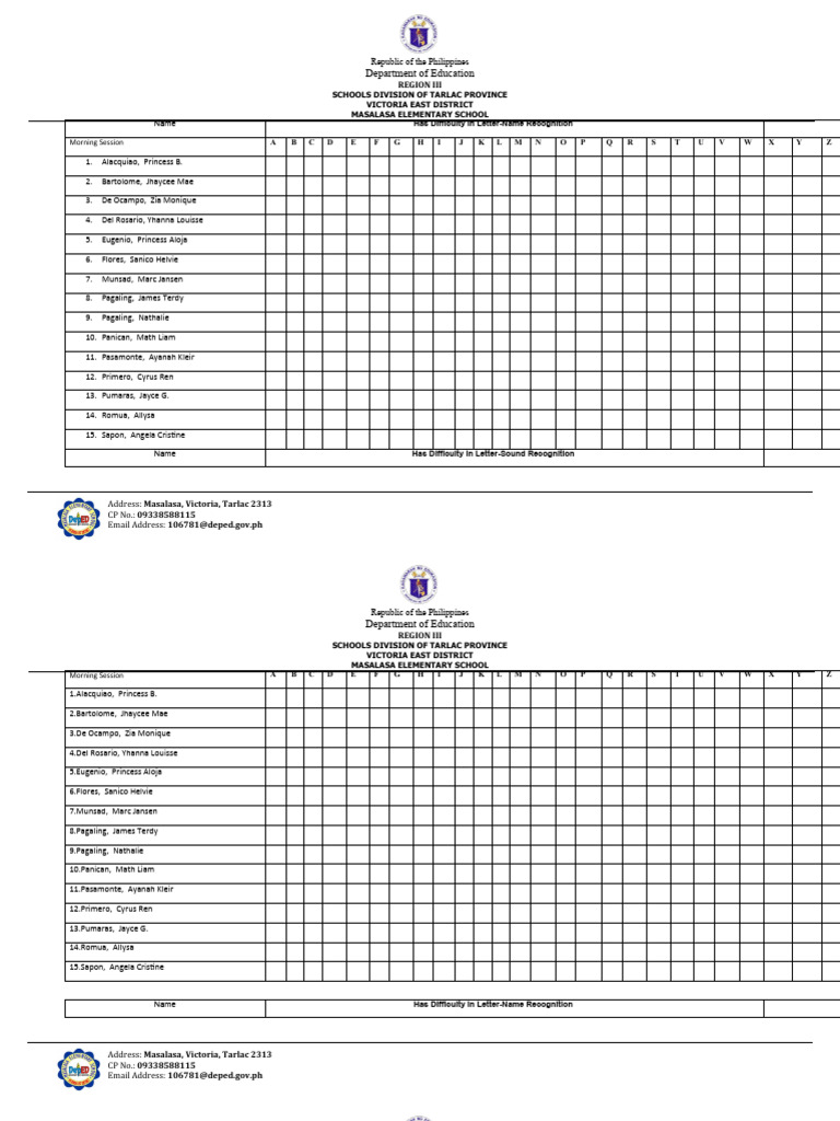 Monitoring READING KINDER | PDF