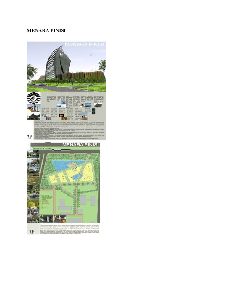 Desain Ikonik Menara Pinisi UNM | PDF
