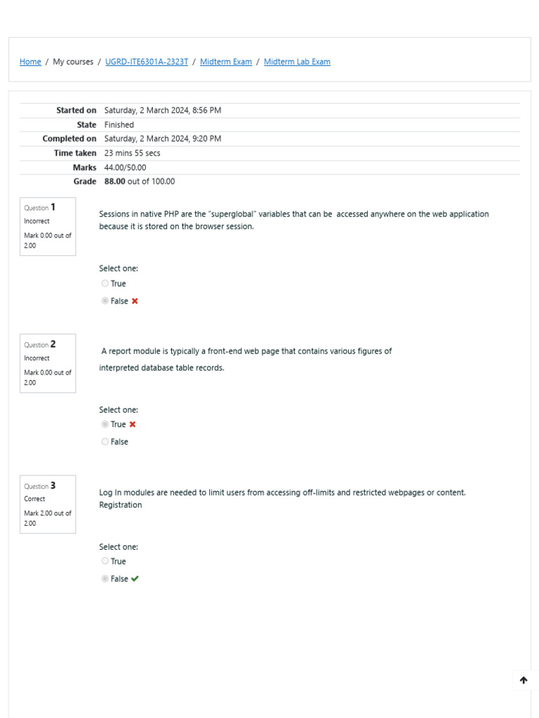Midterm Lab Exam - Attempt Review | Download Free PDF | Computer Engineering | Computing