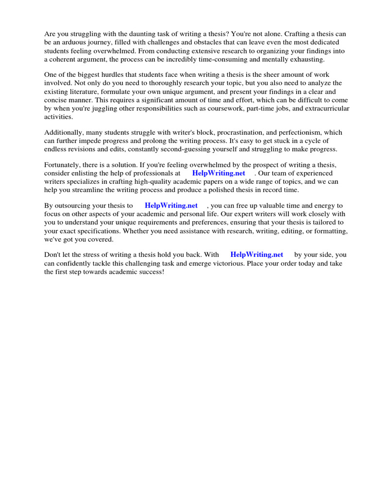 How To Write Thesis Fast | PDF | Thesis | Essays