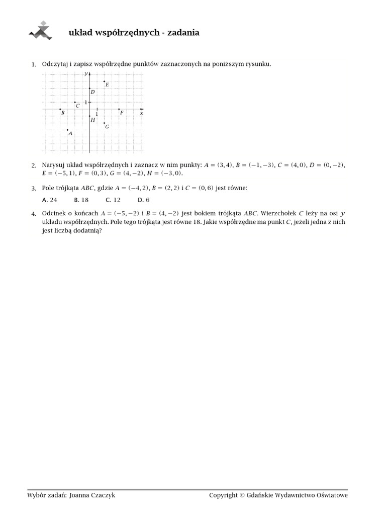 Uklad Wspolrzednych-1 | PDF
