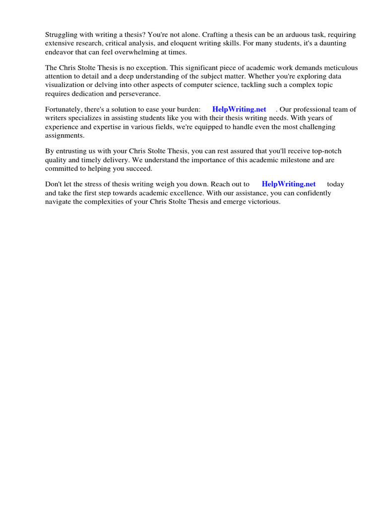 Chris Stolte Thesis | Download Free PDF | Data | Computing