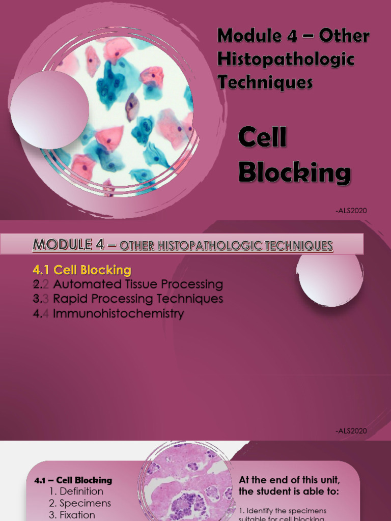 Histopath Mod 4 Doc Che | PDF