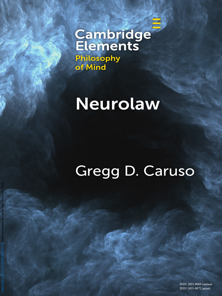 Neurolaw - Neurociencia y Derecho - Cambridge Books - 2024 | PDF