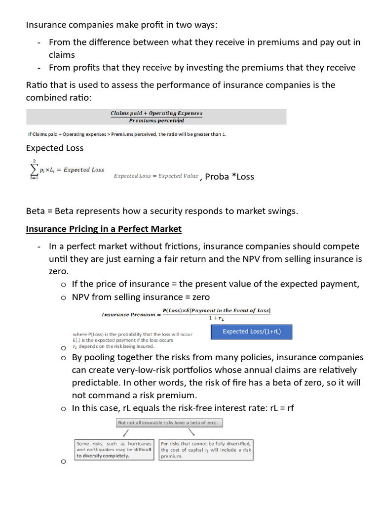 Insurance Final | Download Free PDF | Insurance | Beta (Finance)