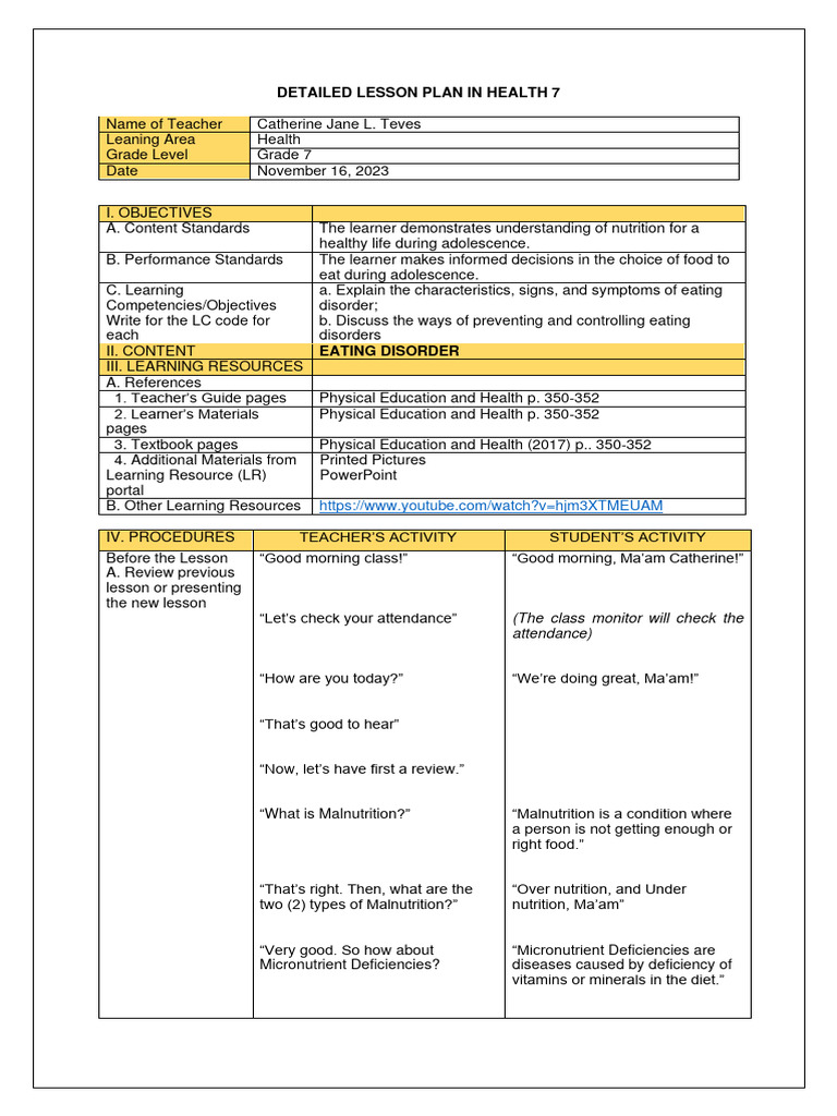 Understanding Eating Disorders in Teens | PDF | Self-Improvement