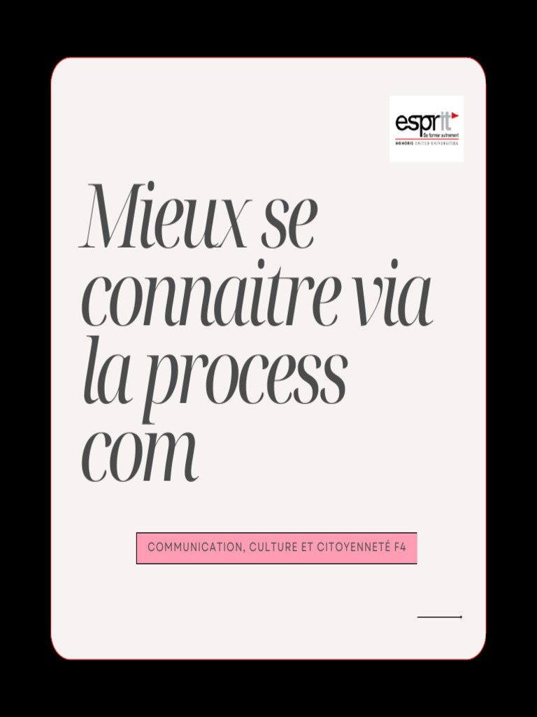 2.1 Cours Sur La Process Com | PDF