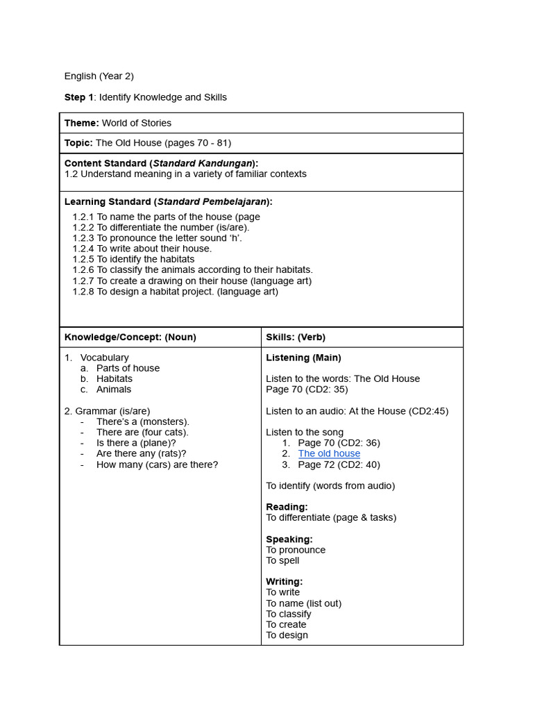 Example Unpack Standards | PDF | Educational Assessment | Sentence ...