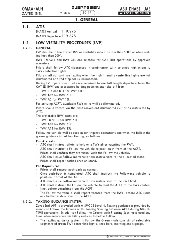 OMAA | PDF | Air Traffic Control | Runway