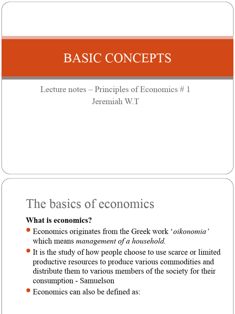 Basic of Economic | Download Free PDF | Economics | Economies