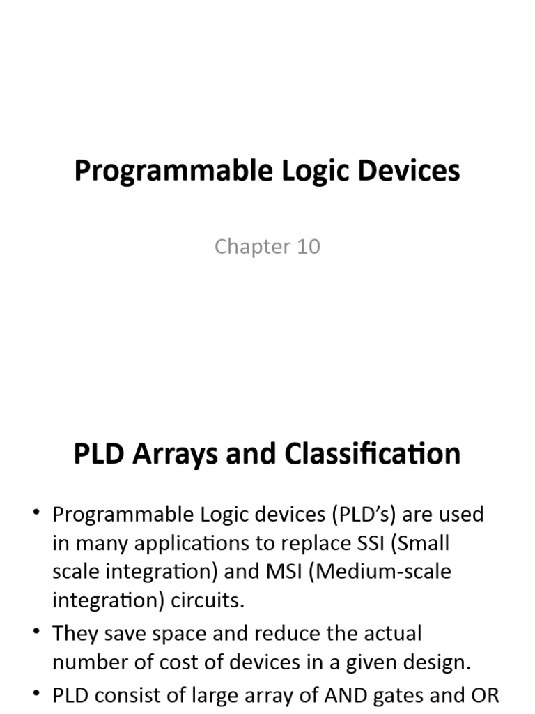 Lec 12 - Chap 10-PLDs | PDF | Logic Gate | Information And Communications Technology