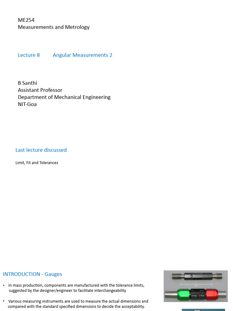 L14 Gauges | PDF | Engineering Tolerance | Screw