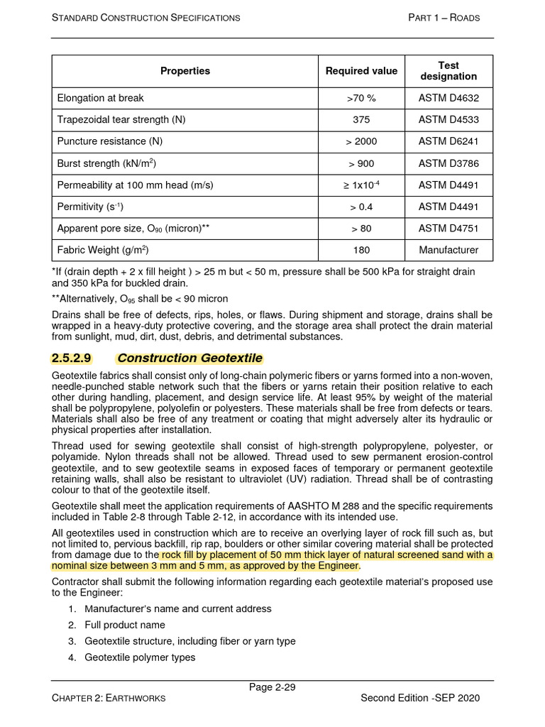 Bedding Sand Specification & ADM Approval | PDF
