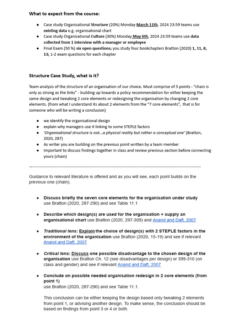 Organizational Theory - Outline | PDF | Organizational Culture ...