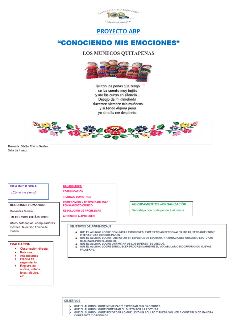 Abp Emociones 2021 | PDF | Aprendizaje | Las emociones