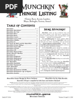 Munchkin Character Sheet | PDF